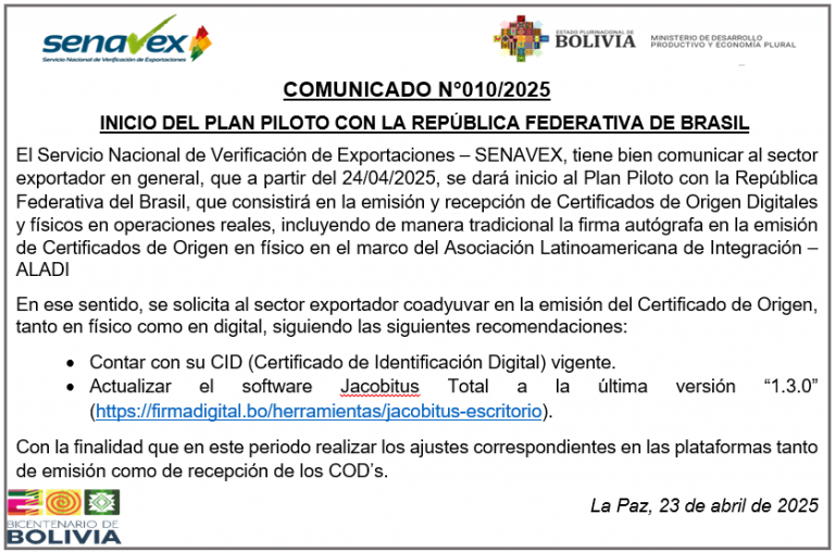 NORMATIVA REGISTRO ÚNICO DE EXPORTADORES – RUEX – Senavex